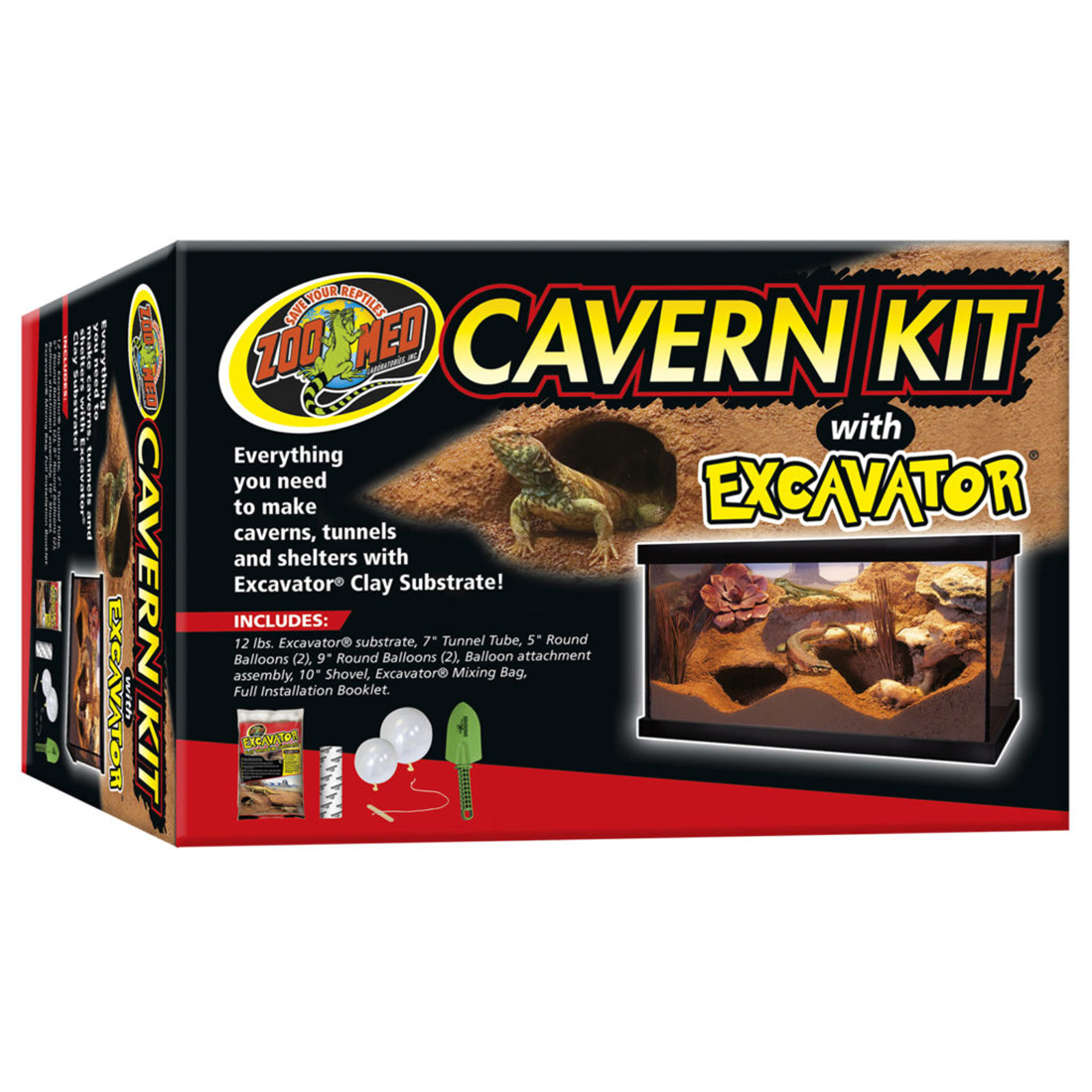 ZooMed Cavern Kit with Excavator barlangépítő szett – MyPet webáruház